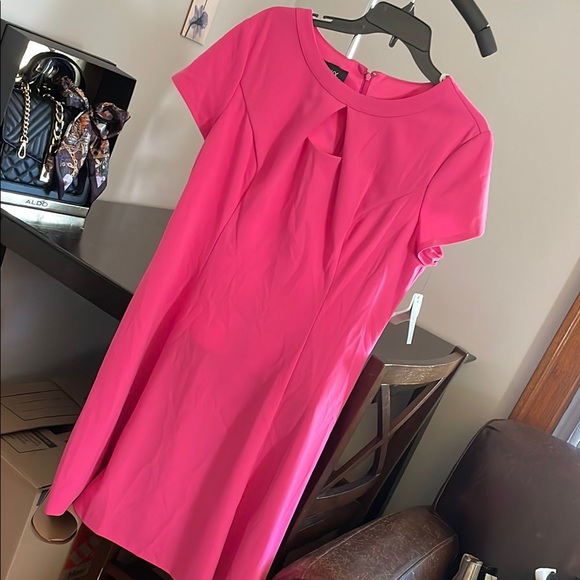 Alyx | Dresses | Alyx Pink Sheath Dress Crew Neck Short Sleeve | Poshmark